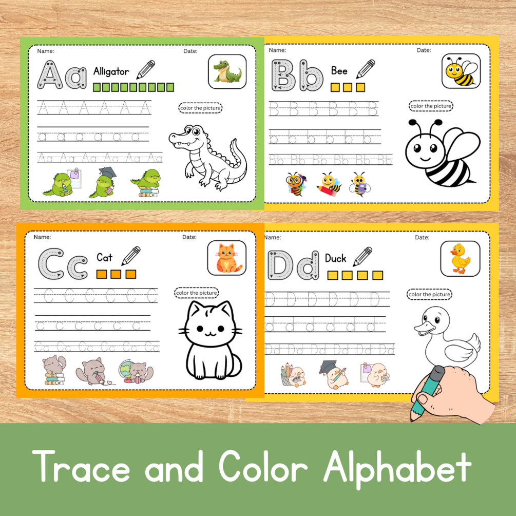 Trace and Color Alphabet