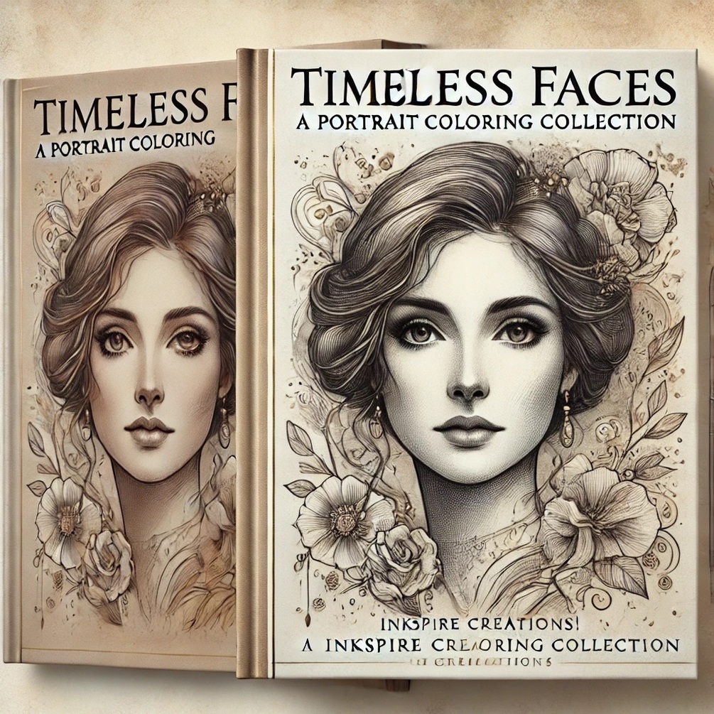 Timeless Faces: A Portrait Coloring Book