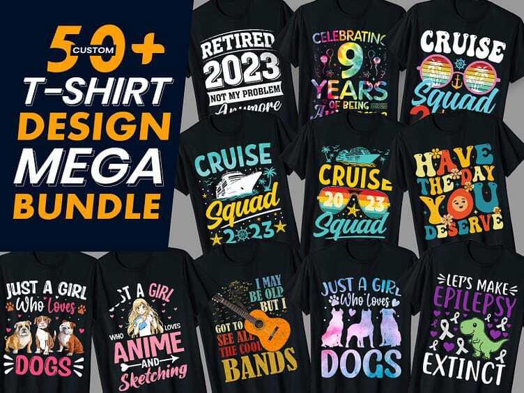 Editable T-Shirt Designs Bundle