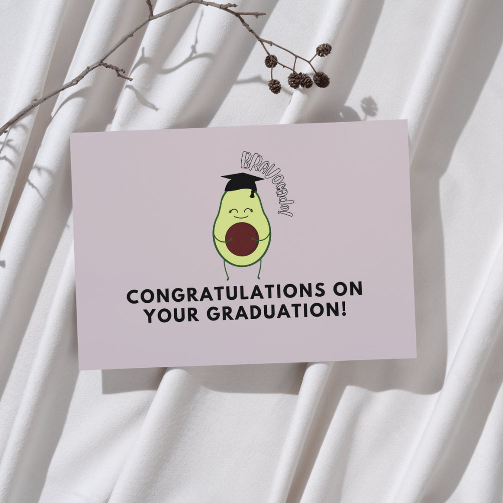 Printable Graduation Card - Bravocado