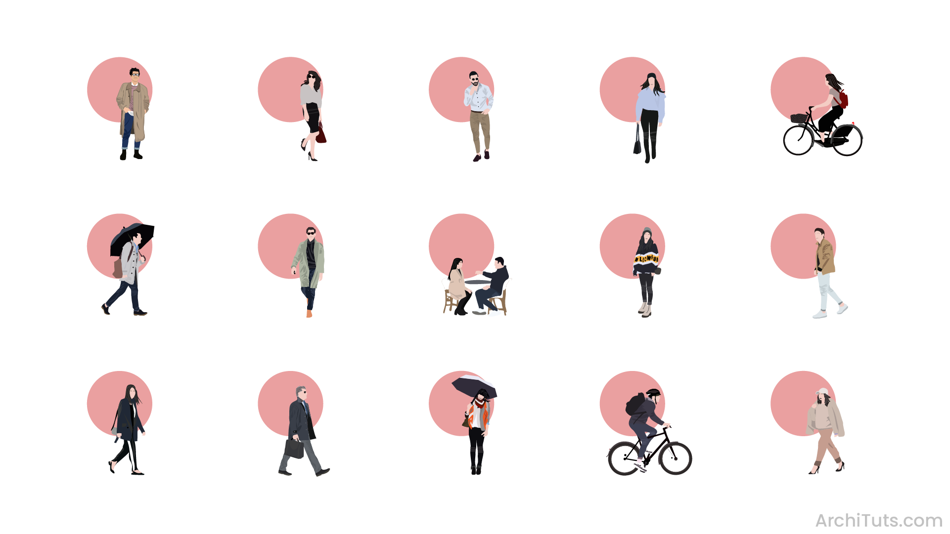 Outdoors Flat Vector People