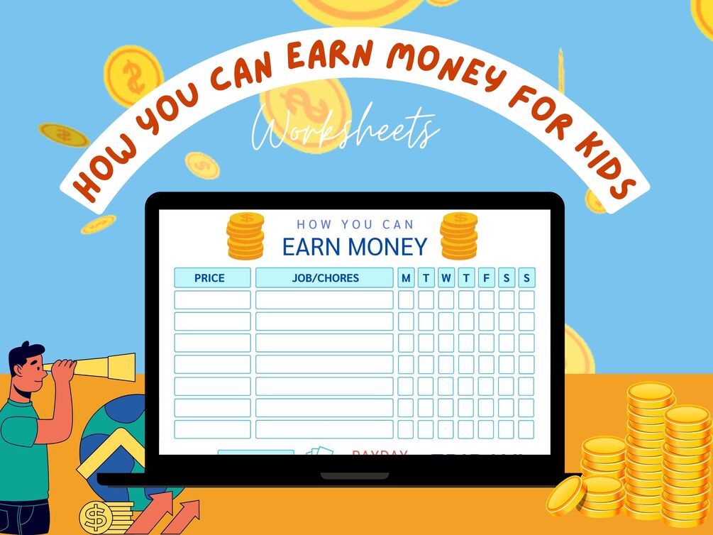 Earn Money for Kids Worksheets Done For You