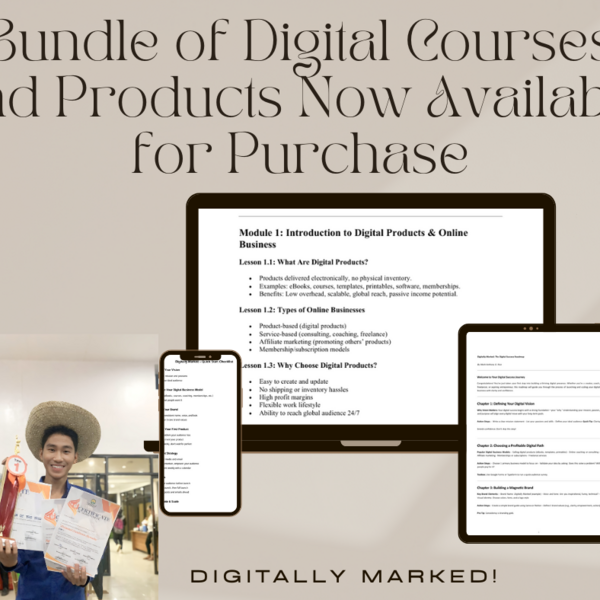 BUNDLE OF ONLINE COURSES, DIGITAL PRODUCT, DIGITAL MARKETING, DIGITAL ...