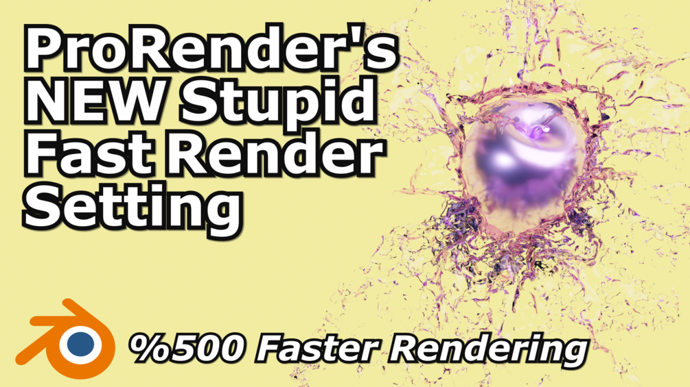 Radeon ProRender Fluid Splash Interactive Render Project File