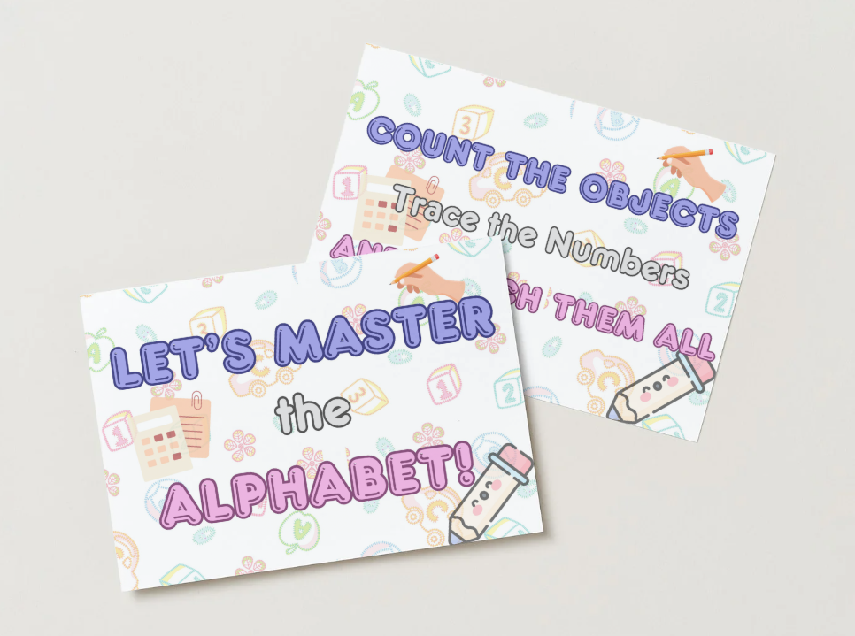 ABCs + 123s – Light Theme Printable Bundle