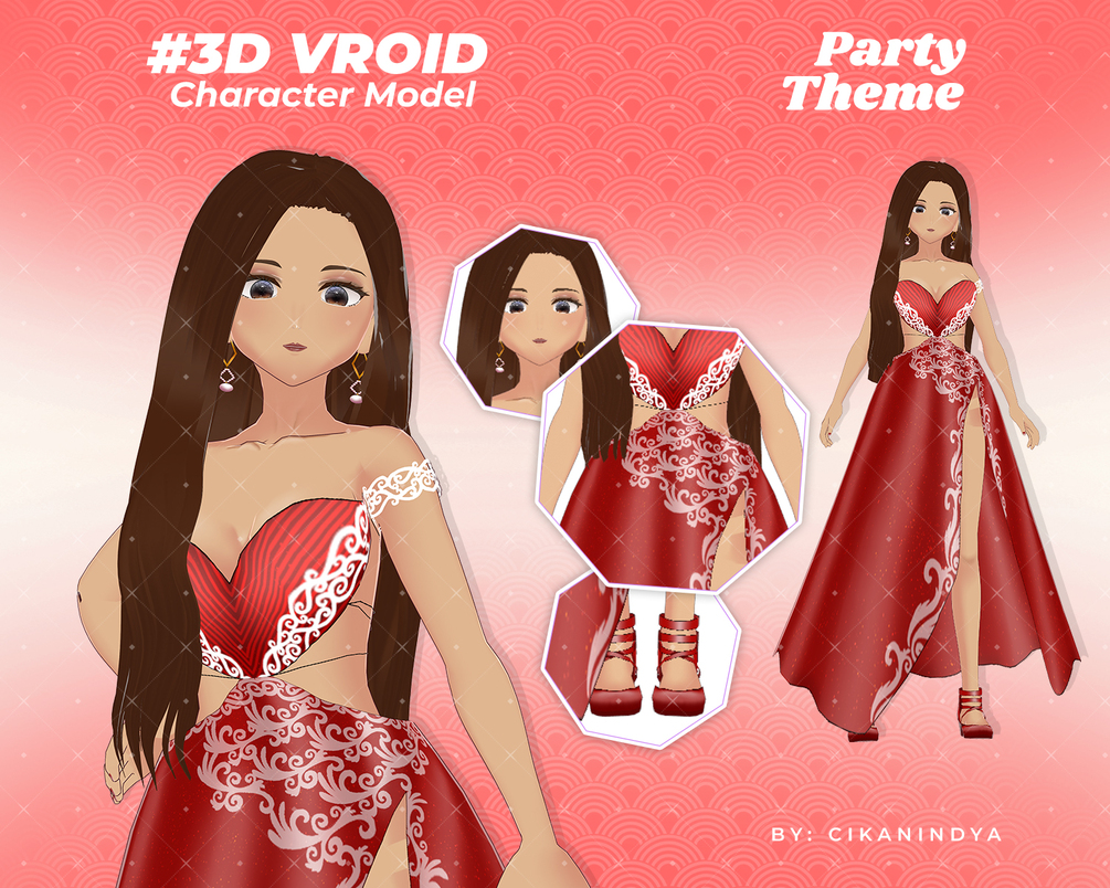 3D Vroid Character, Vtuber Model, 3d Model Commission, Vroid, 3d Model ...