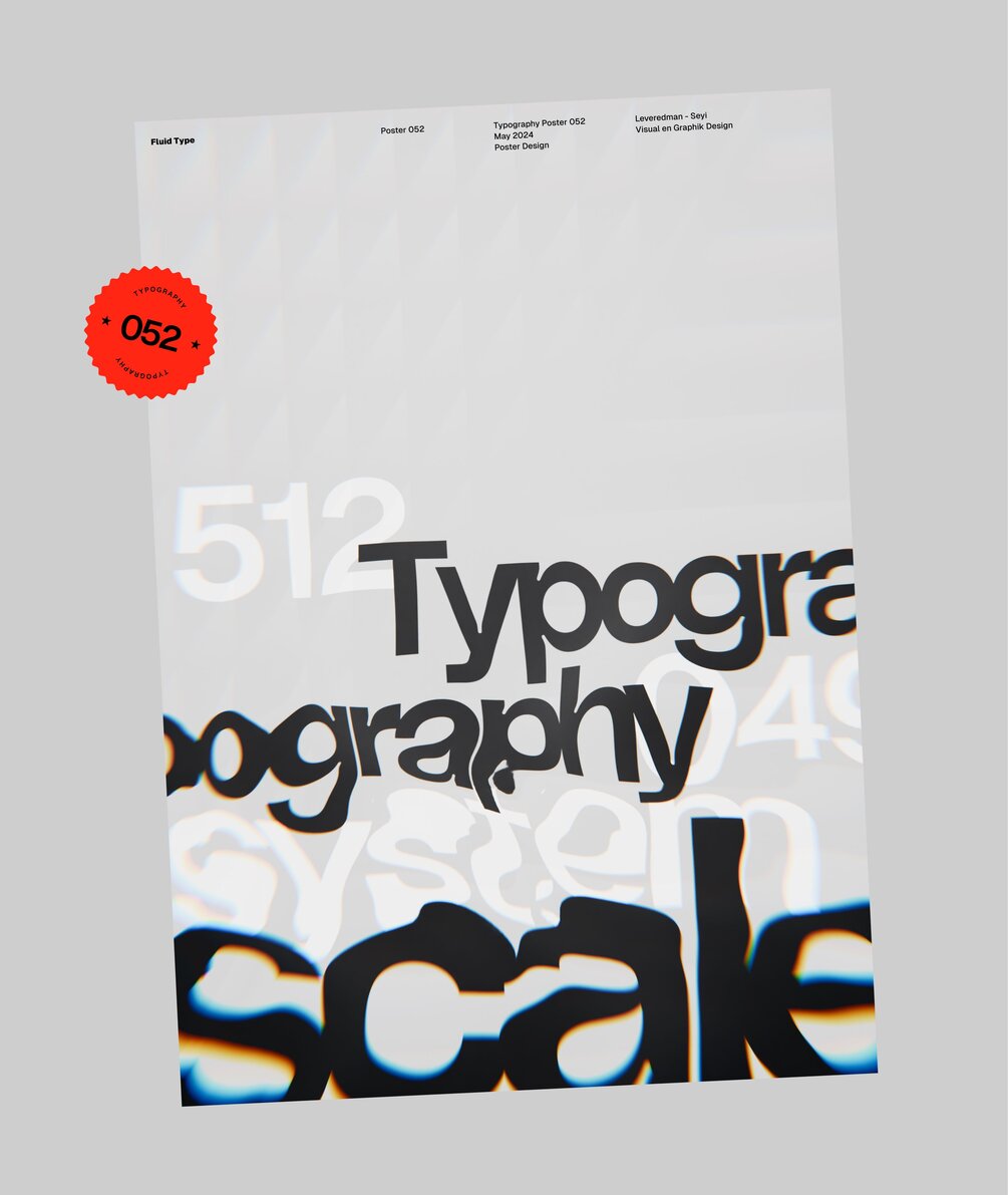 Typography Scale Poster