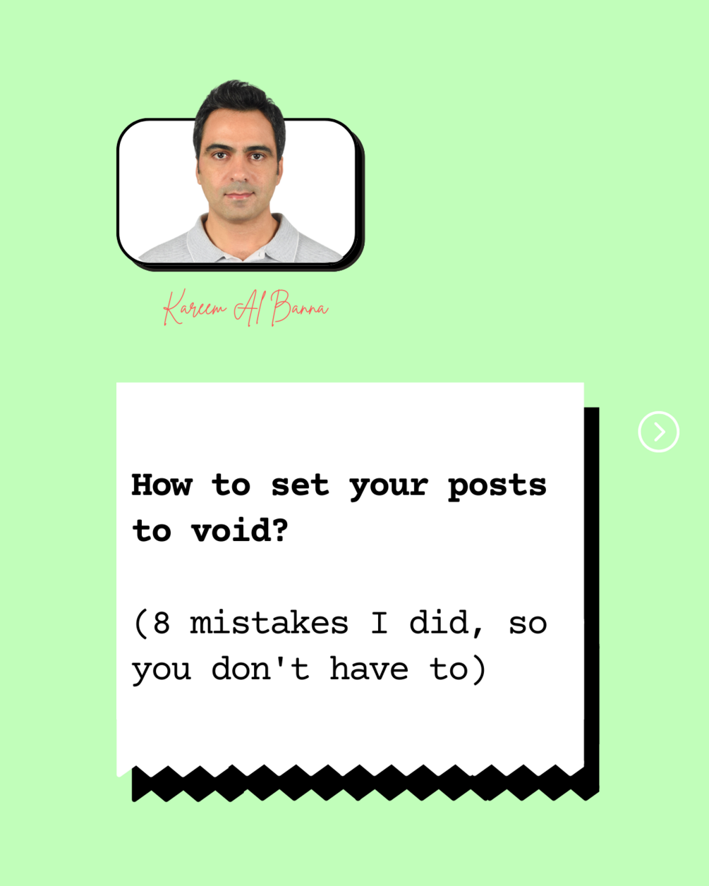 How to set your posts to void? (8 mistakes I did, so you don't have to)