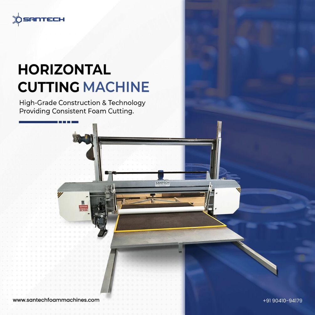 Advanced Horizontal Cutting Machine by Santech Foam Machines