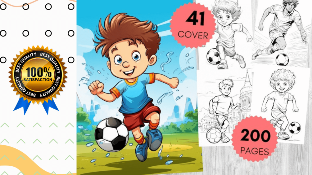 200 Soccer Coloring Pages for Kids