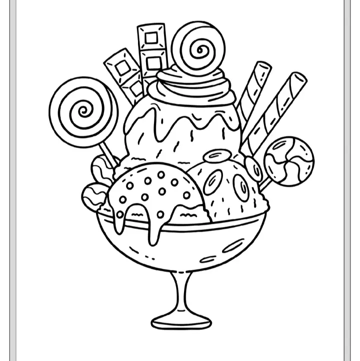 FOODS COLORING BOOK (peso(₱))