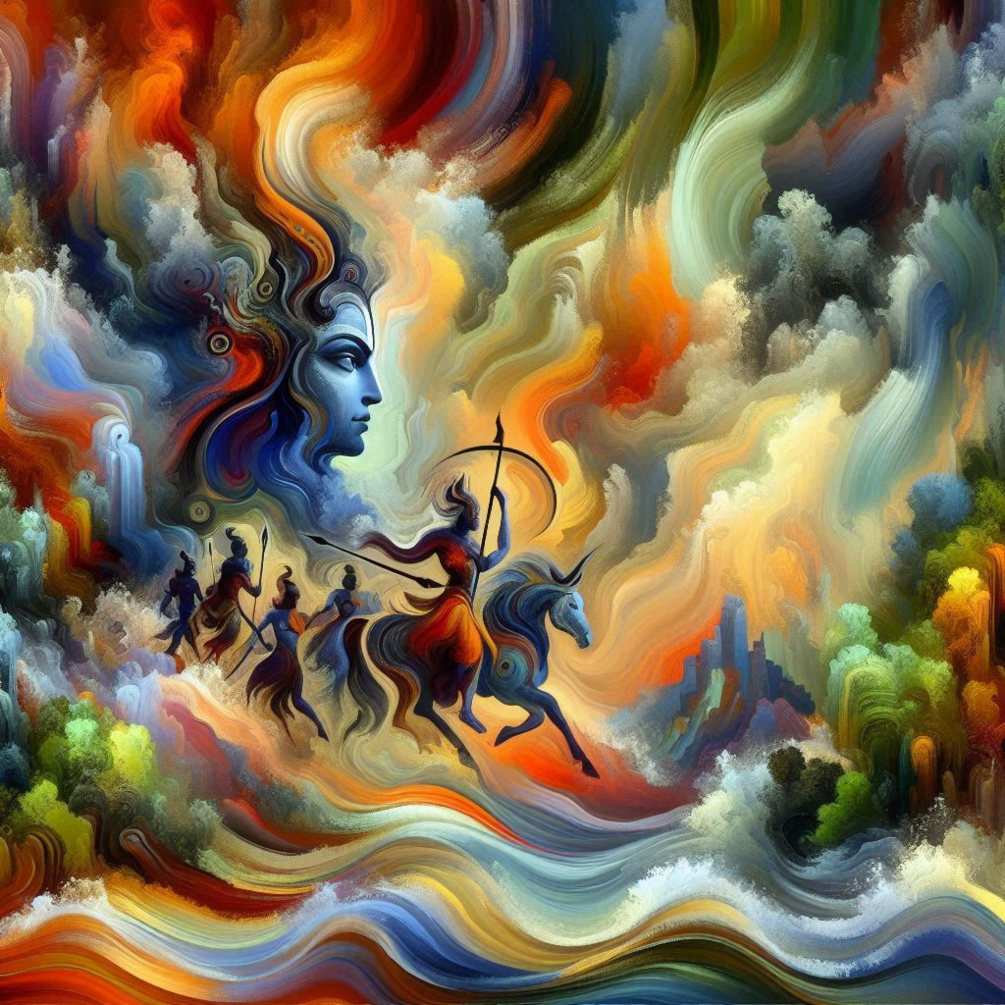 🎨 Dive into the Divine: Abstract Expressions of Gods 🌟 #AbstractArt # ...