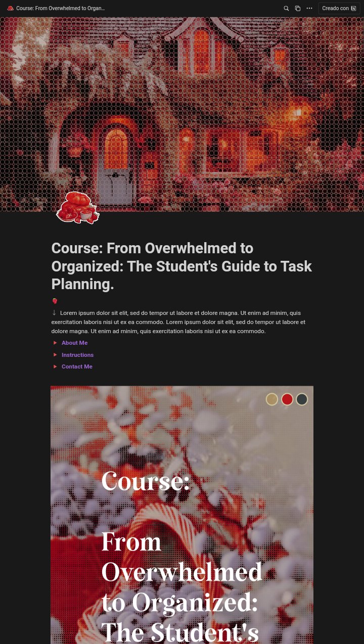 Course: From Overwhelmed to Organized: The Student's Guide to Task Planning