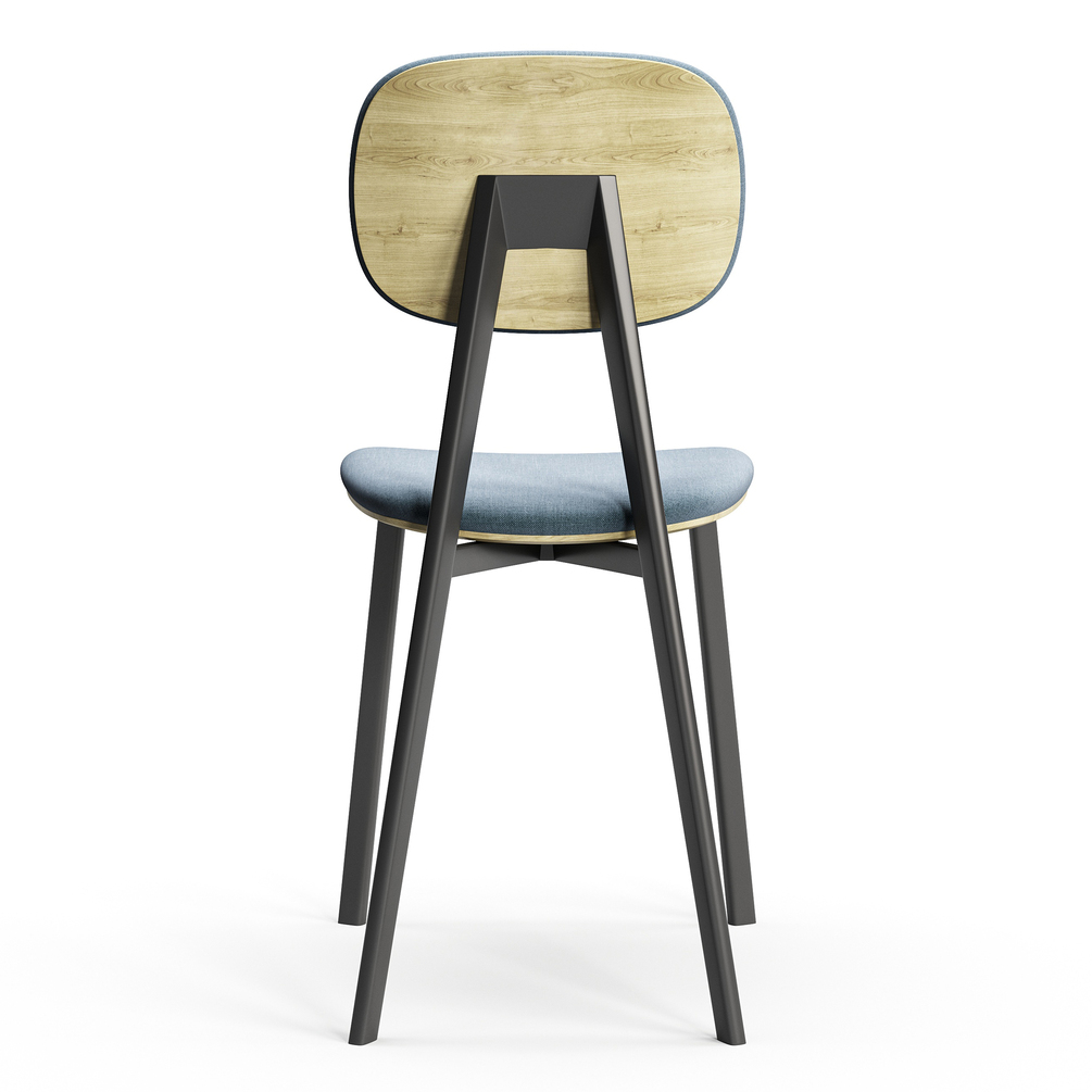 Diotti Lollipop Young Fabric And Wood Chair