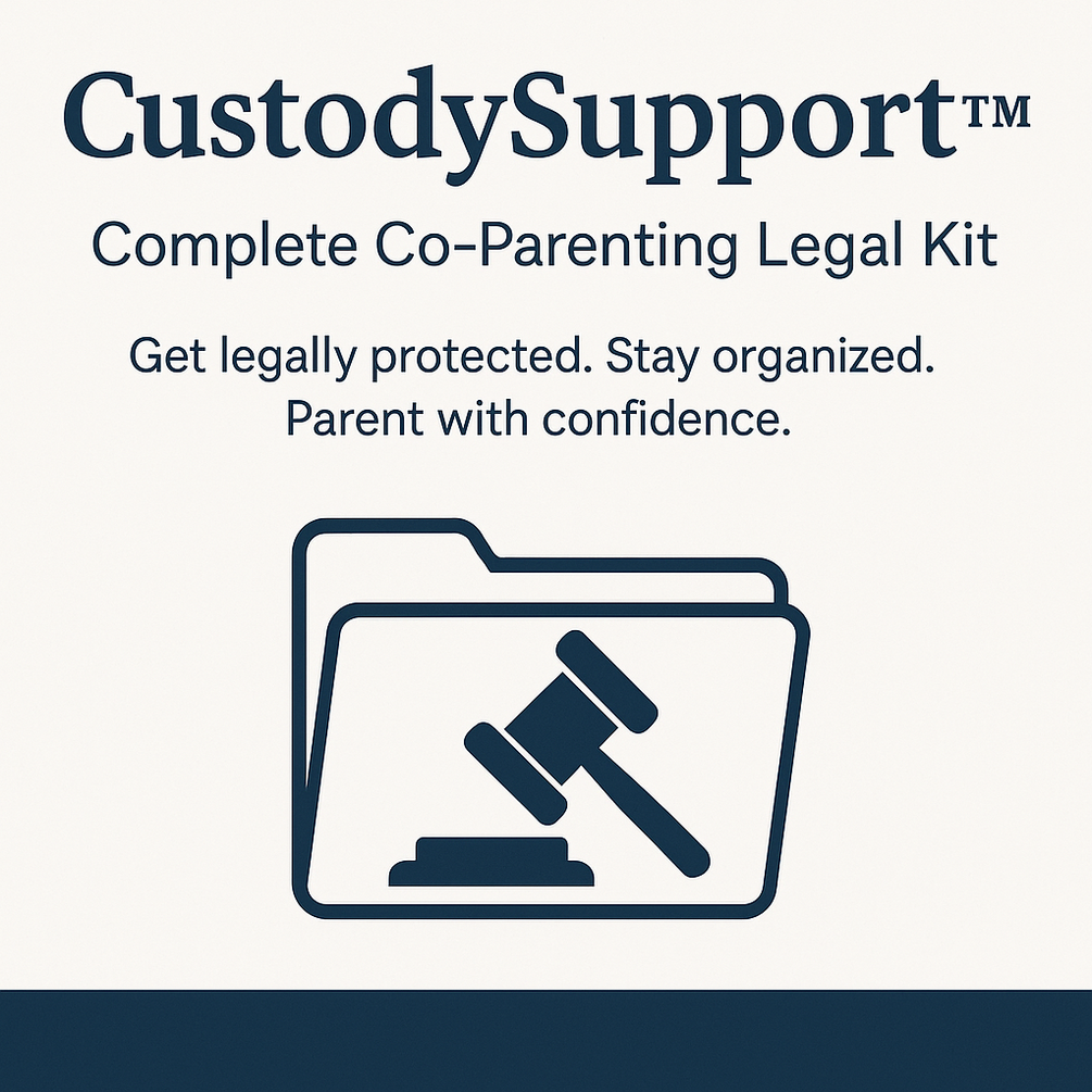 CustodySupport™: The Complete Legal & Emotional Co-Parenting Toolkit