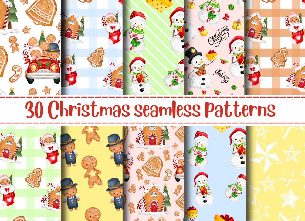 Xmas patterns ,christmas patterns , christmas seamless patterns,santa ...