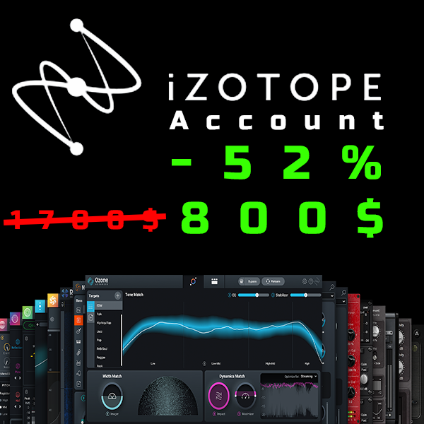 Izotope Plugins: Audiolens - Nectar 3 Plus - VocalSynth 2 - Neoverb ...