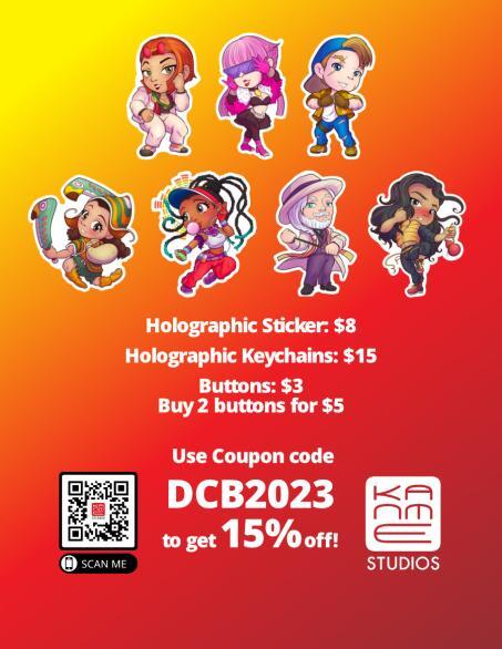 Manon Holographic Double-sided Keychain