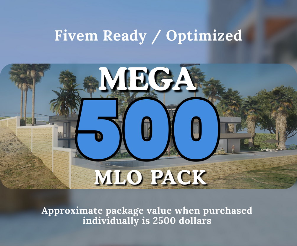 FiveM 500 MLO Pack | Mansion Mlo | Fivem Mlo | FiveM MLO business | Shop Mlo | Hotel Mlo ...