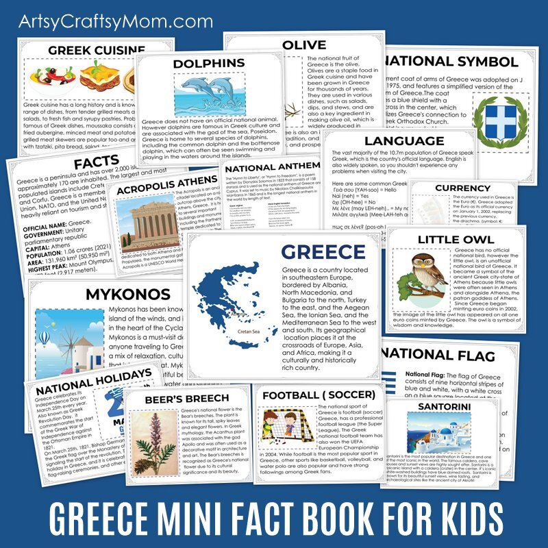 ALL ABOUT GREECE - COUNTRY FACT BOOK FOR KIDS