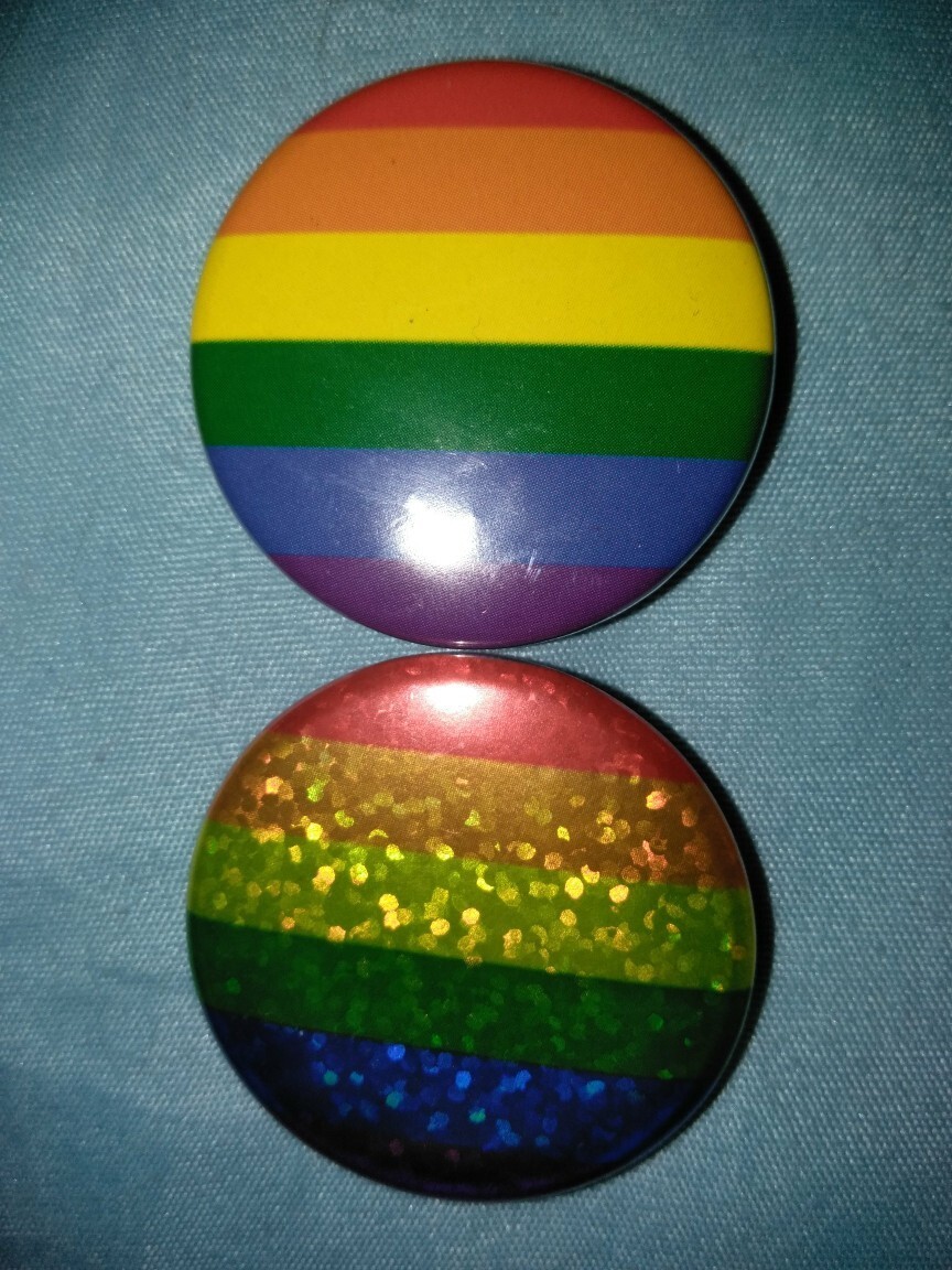 Button: Gay Pride Flag