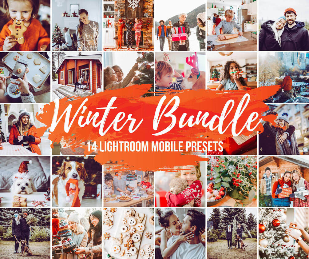 Winter Bundle 14 Lightroom Mobile Presets