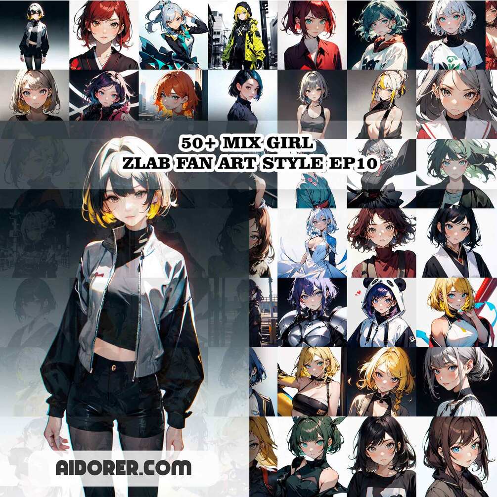 50+ MIX GIRL ZLAB FAN ART STYLE EP10