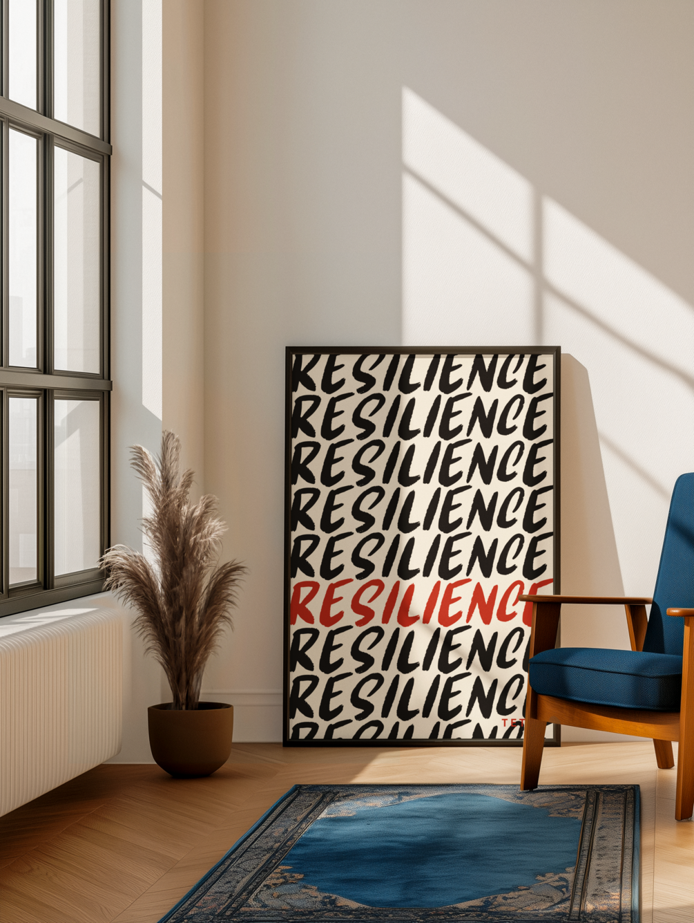 Resilience Printable Wall Art - Motivational Typography Art