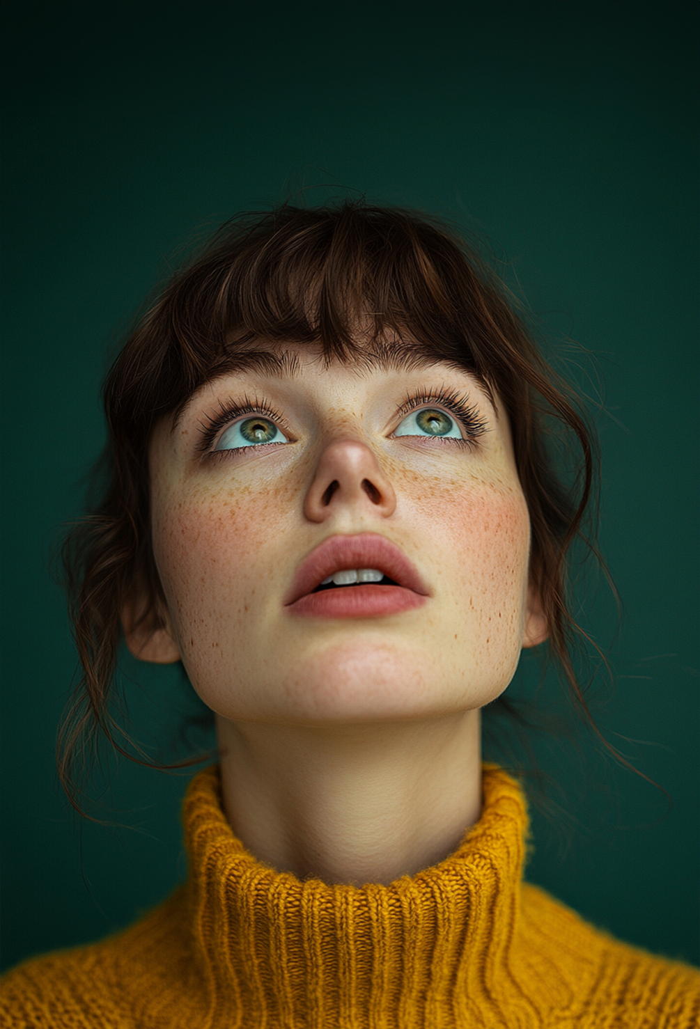 Hopeful Gaze – A Digital Portrait