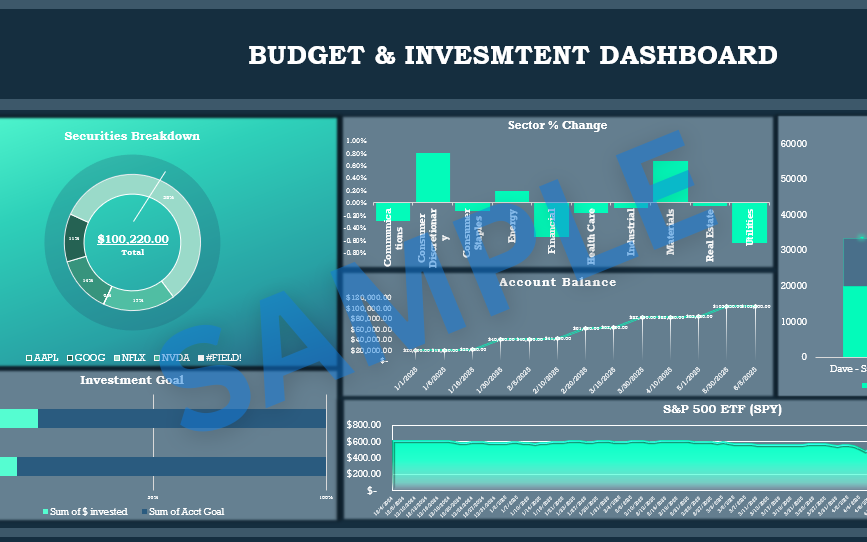 FI Investment Dashboard - Dark