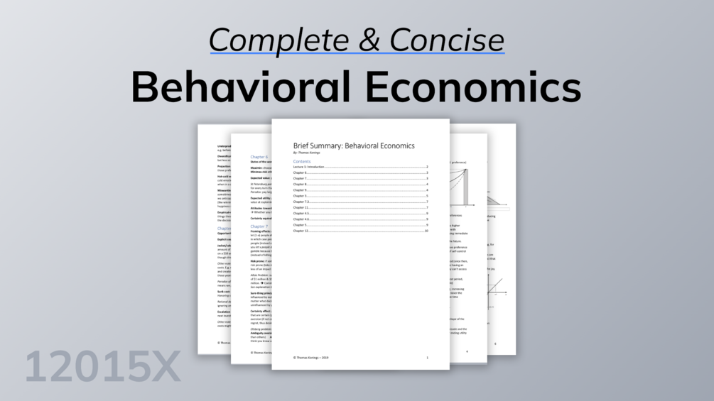 Complete & Concise - Behavioral Economics