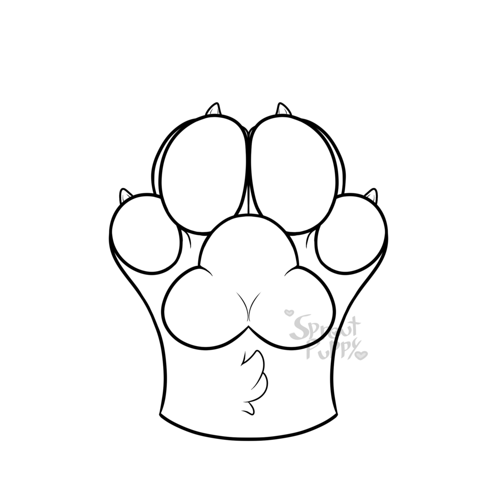 Paw Lineart