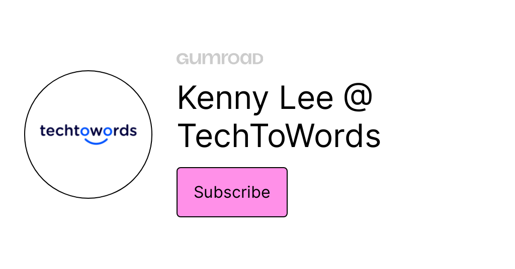 Kenny Lee @ TechToWords