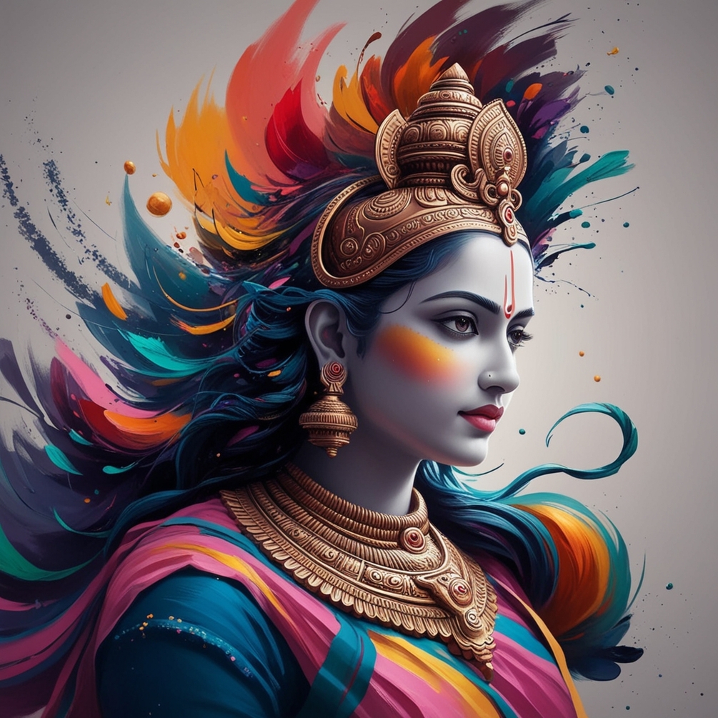 🎨 Divine Inspiration: Abstract Expressionism Images of Gods 🙏🏛️ # ...