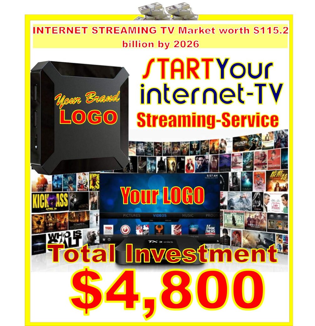 START YOUR OWN INTERNET TV STREAMING SERVICE