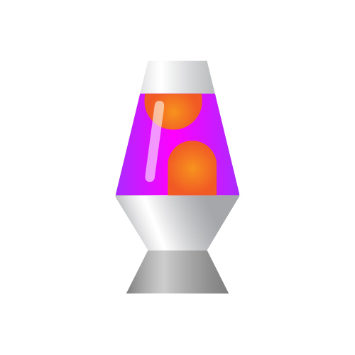 Lava Lamp Vector Icon