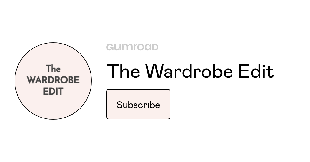The Wardrobe Edit
