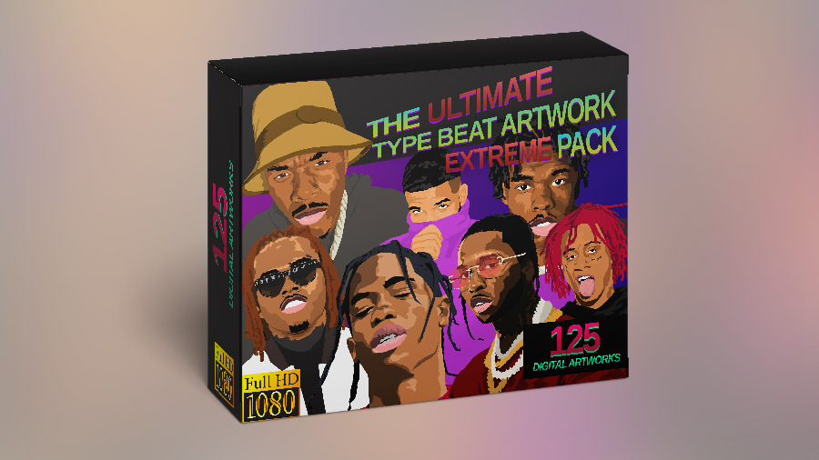 Type Beat Artwork Starter Pack | 125 Digital Artworks