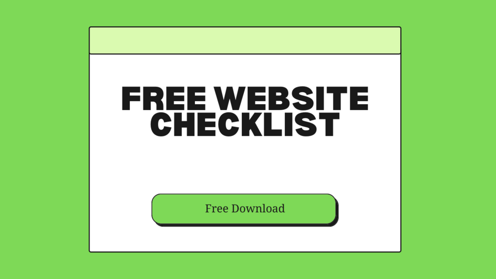 FREE Website Checklist