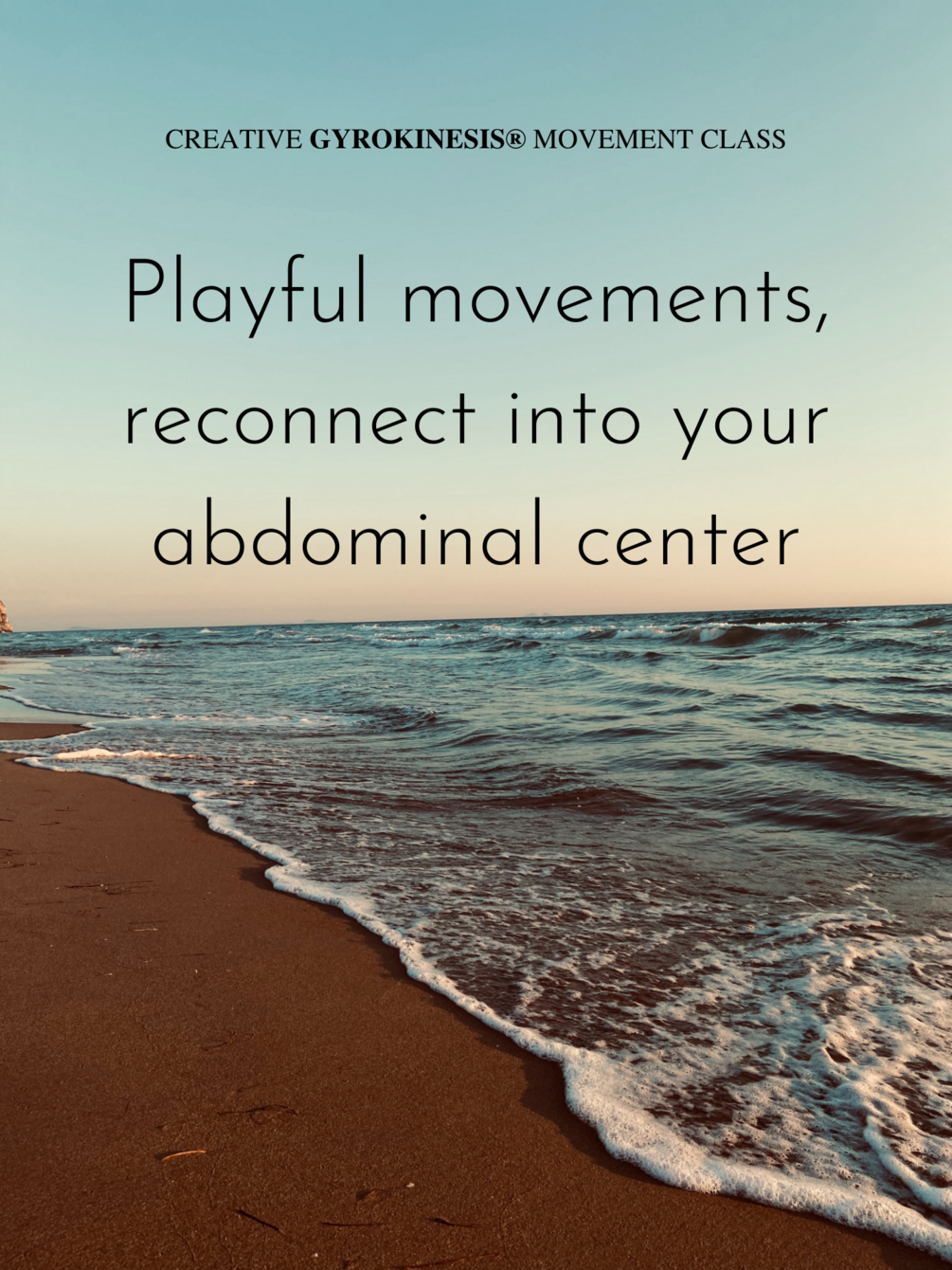 Creative GYROKINESIS® movement (seated and abdominals)