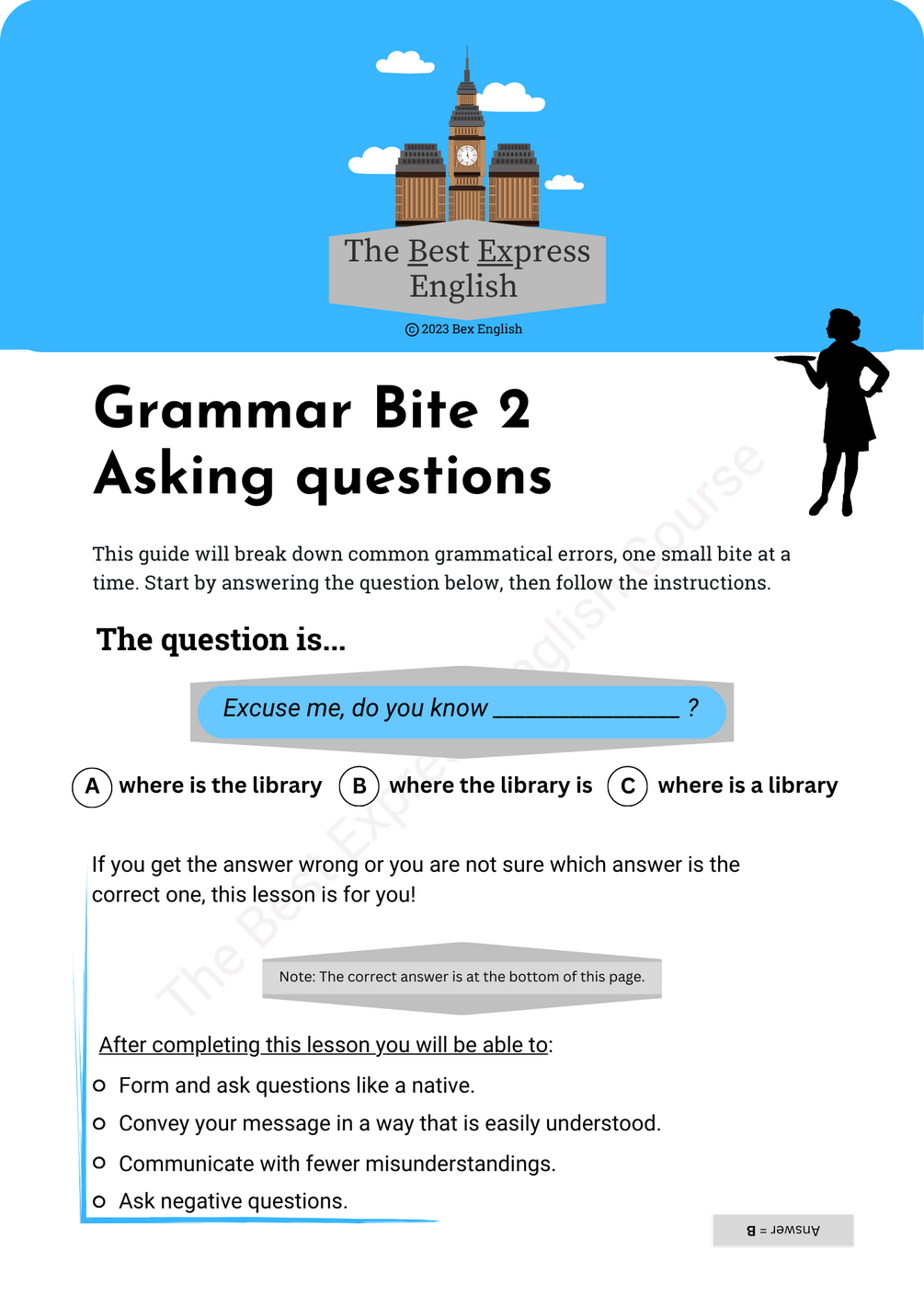 Laugh & Learn English Grammar Bites, 2 Asking Questions in English