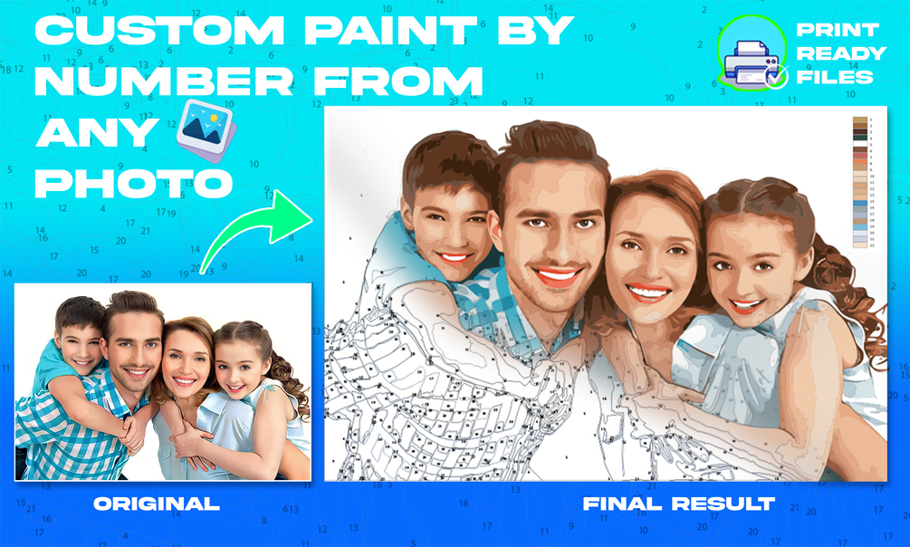 Custom Paint By Number from any Image