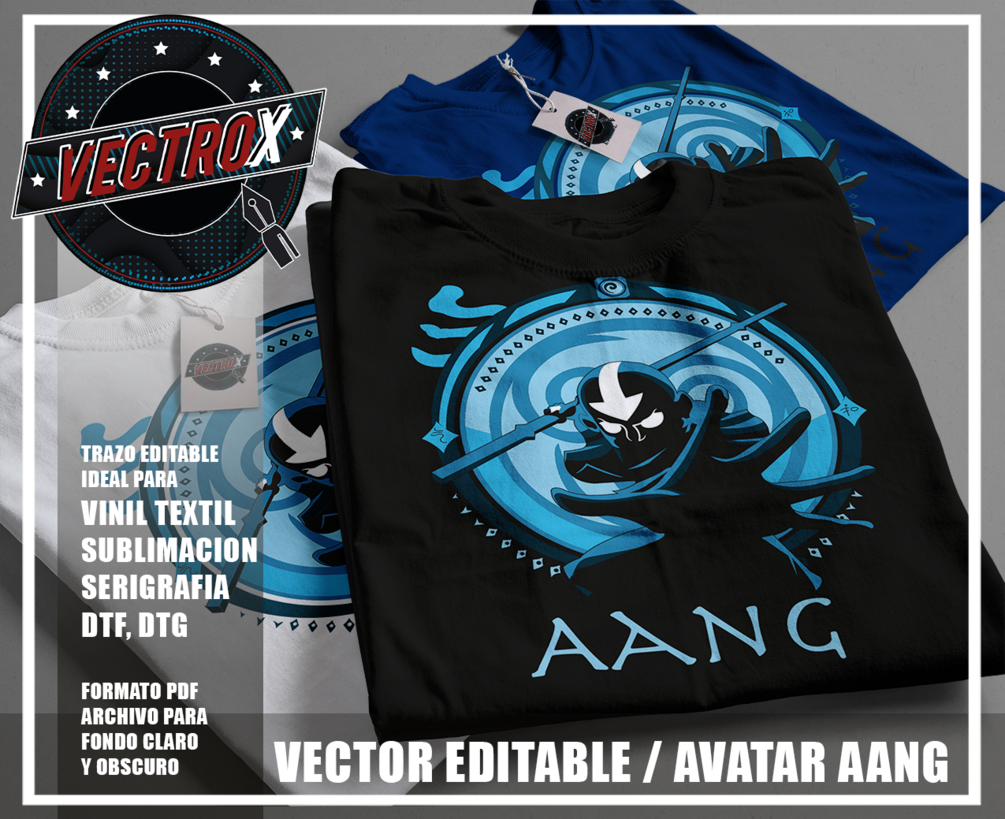 Vector Editable - Avatar Aang