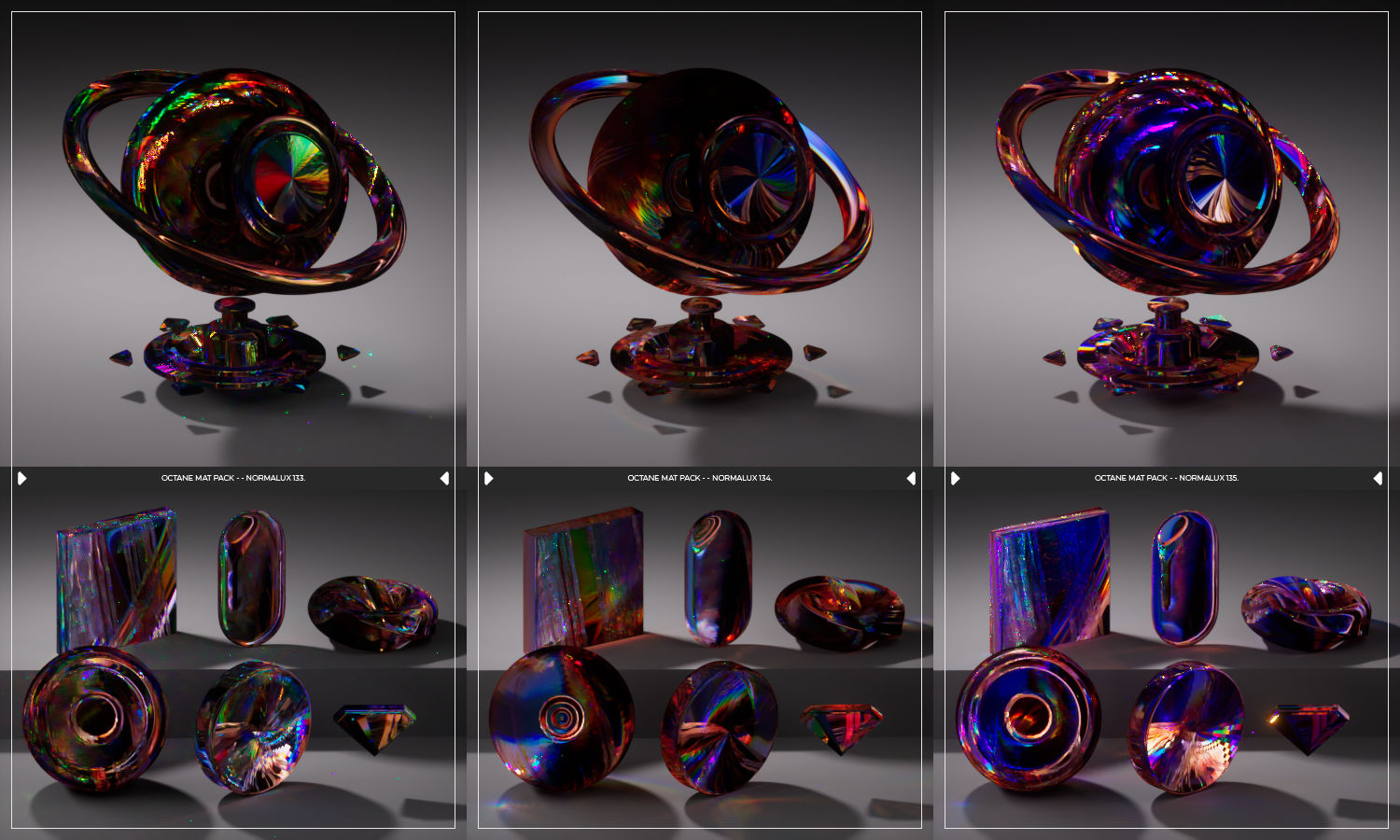 Octane Material Pack for Cinema4D - Normalux - 144 MAT