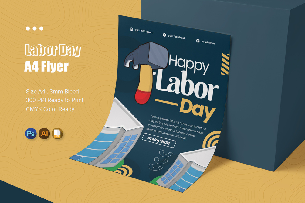 Happy Labor Day Flyer