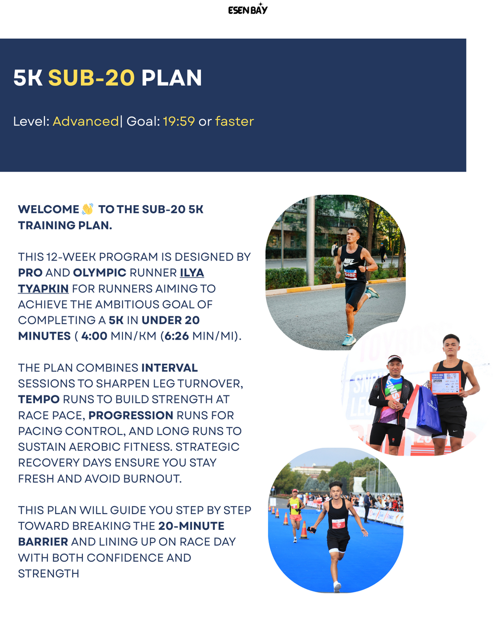 5K Sub-20 Training Plan (12-week)