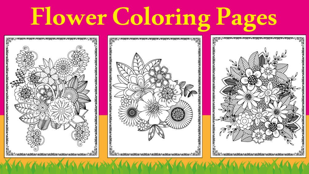 Flower Coloring Book Volume.1