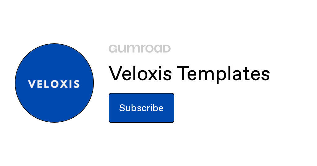 Veloxis Templates
