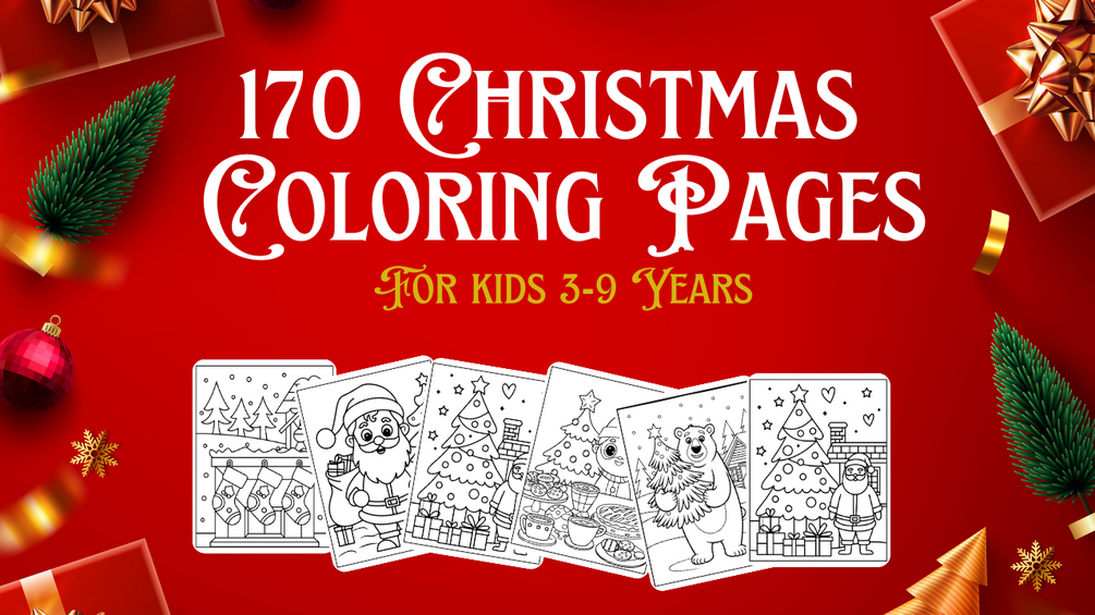 Christmas coloring pages for kids: Printable Festive Designs for Kids ...