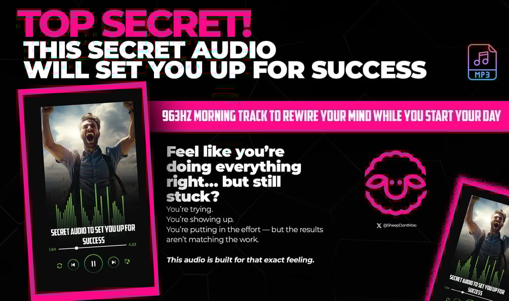 TOP Secret Audio to Set You Up for Success - 963Hz Morning Track to ...